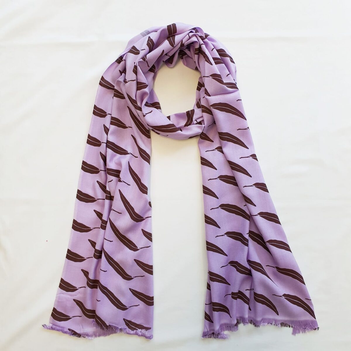 YSB - Marran (Leaf) Pink Scarf - First Nations Gifts