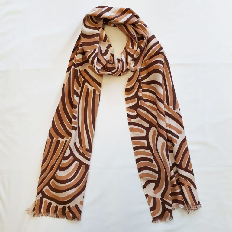 YSB - Bundjil Creator Scarf - Ochre | First Nations Gifts