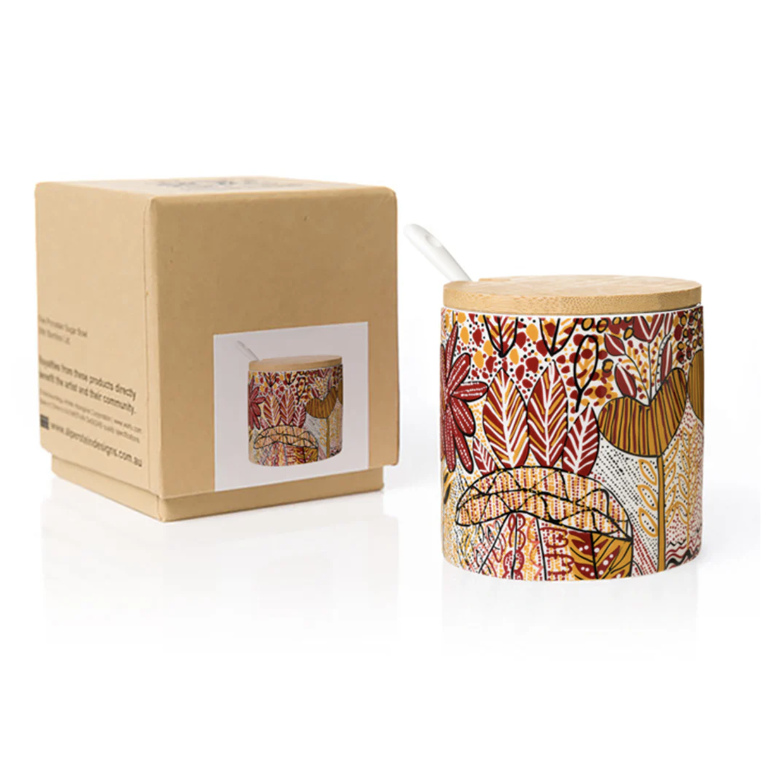 Aboriginal art Sugar Bowl - Mary Moreen - First Nations Gifts